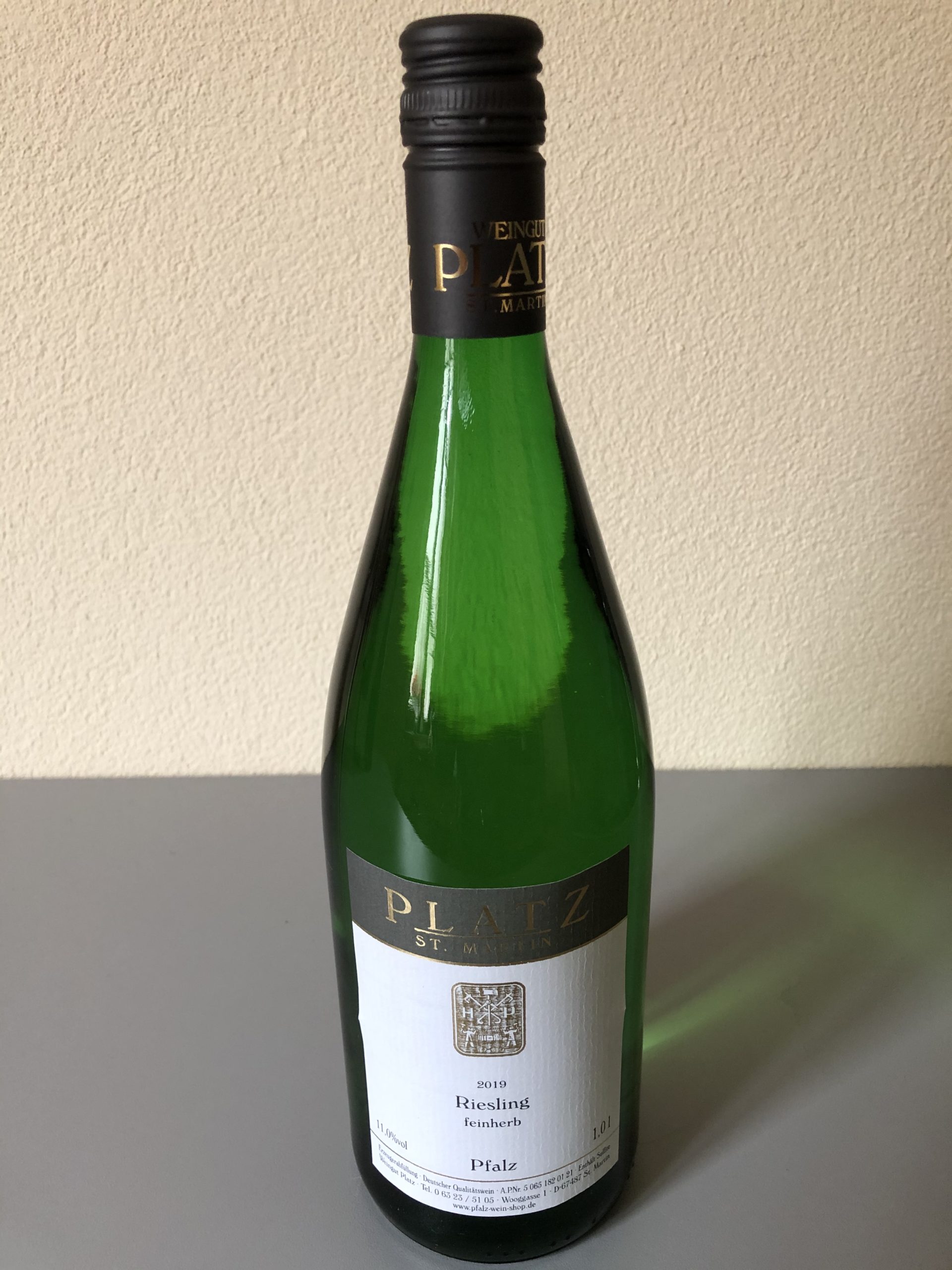 2020 Riesling feinherb - Weingut Platz St.Martin
